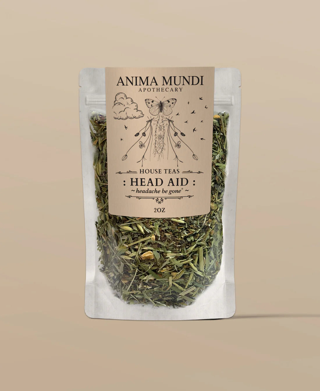 HEAD AID | Headache Be Gone, Organic House Tea – Hummingbird Heart Co. Kombucha & Dry Elixir Bar ...